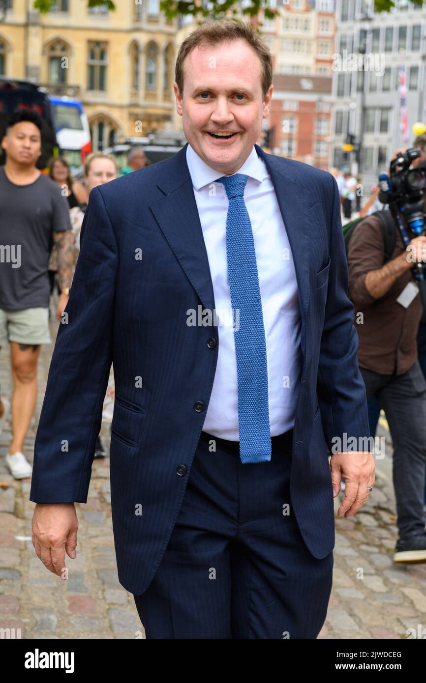 London, UK. 5 September 2022. Tom Tugendhat arrives at the Queen ...