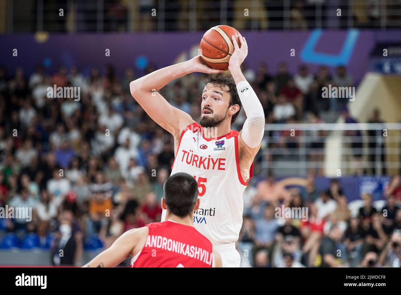 Tbilisi, Georgia, 4th September 2022. Sertac Sanli of Turkey in action ...