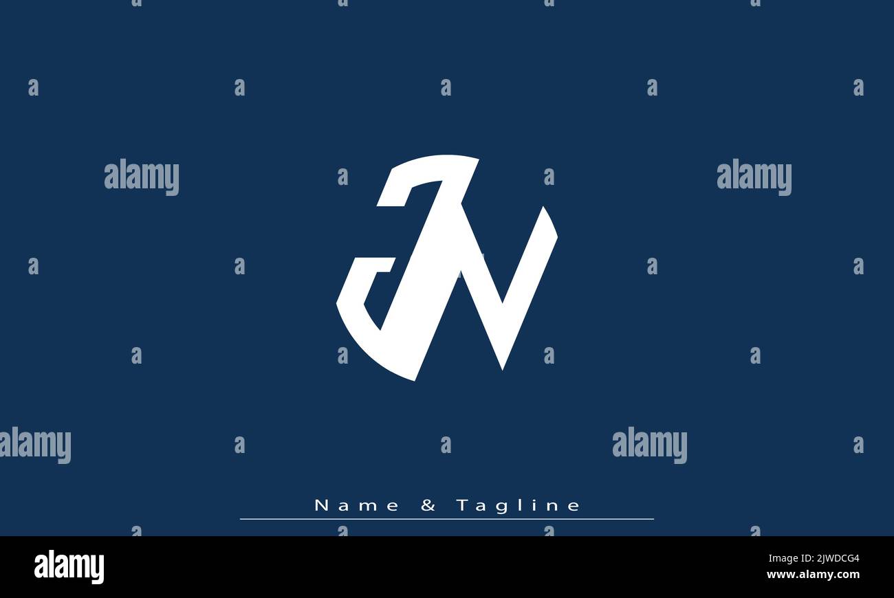 Letter jn logo Stock Vector Images - Alamy