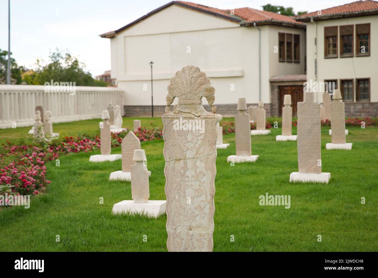 Tombstone in Mevlana Museum, Konya City, Turkiye Stock Photo - Alamy