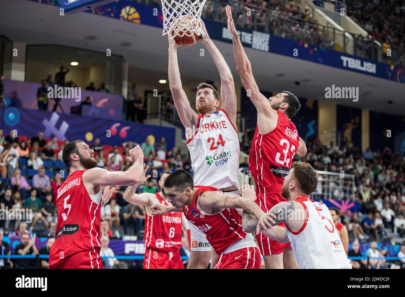 Tbilisi, Georgia, 4th September 2022. Ercan Osmani of Turkey in action ...