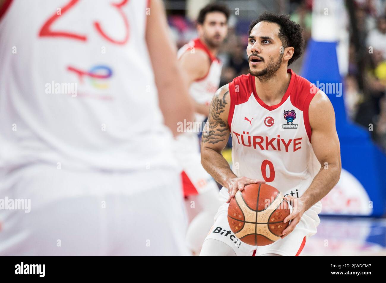 Tbilisi, Georgia, 4th September 2022. Shane Larkin of Turkey in action ...
