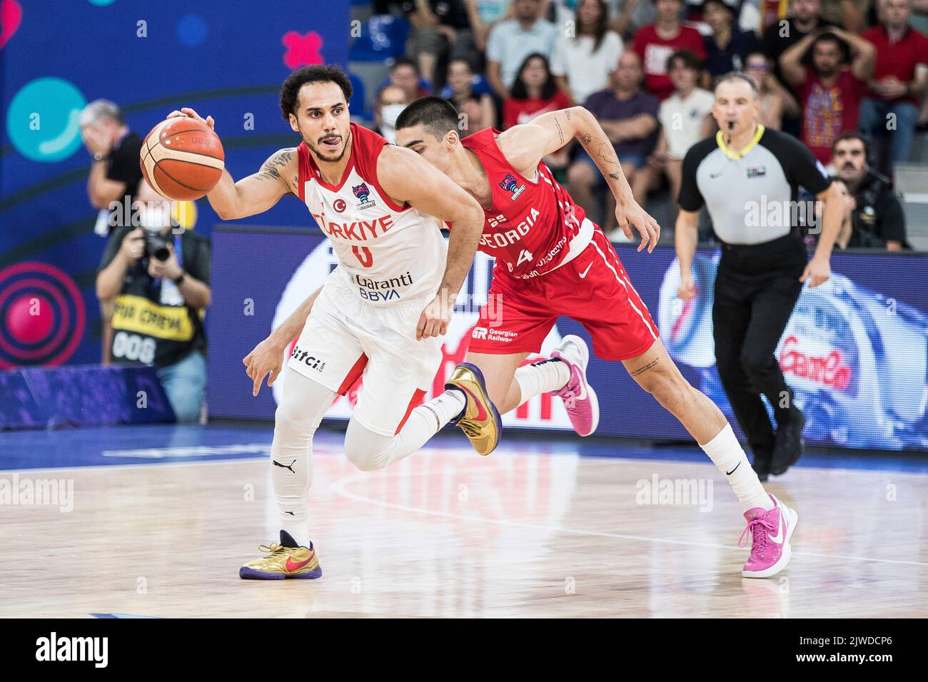 Tbilisi, Georgia, 4th September 2022. Shane Larkin of Turkey in action ...