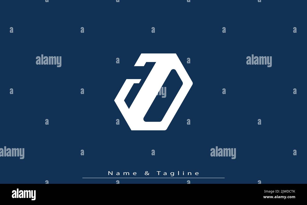 Alphabet letters Initials Monogram logo JO , OJ Stock Vector Image ...