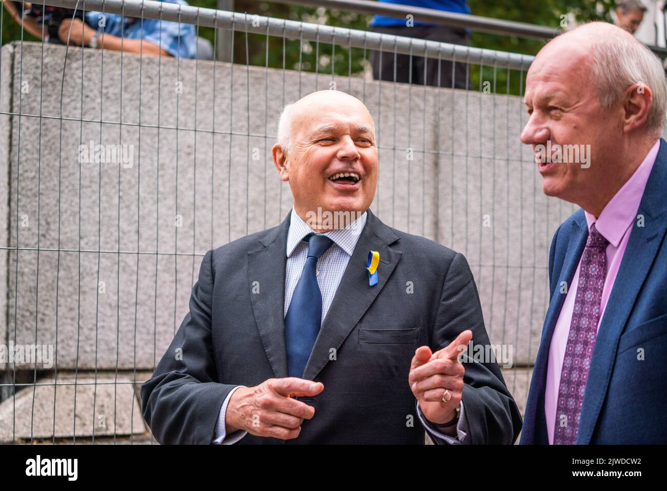 London UK. 5 September 2022. Iain Duncan Smith, (L) Conservative MP for ...
