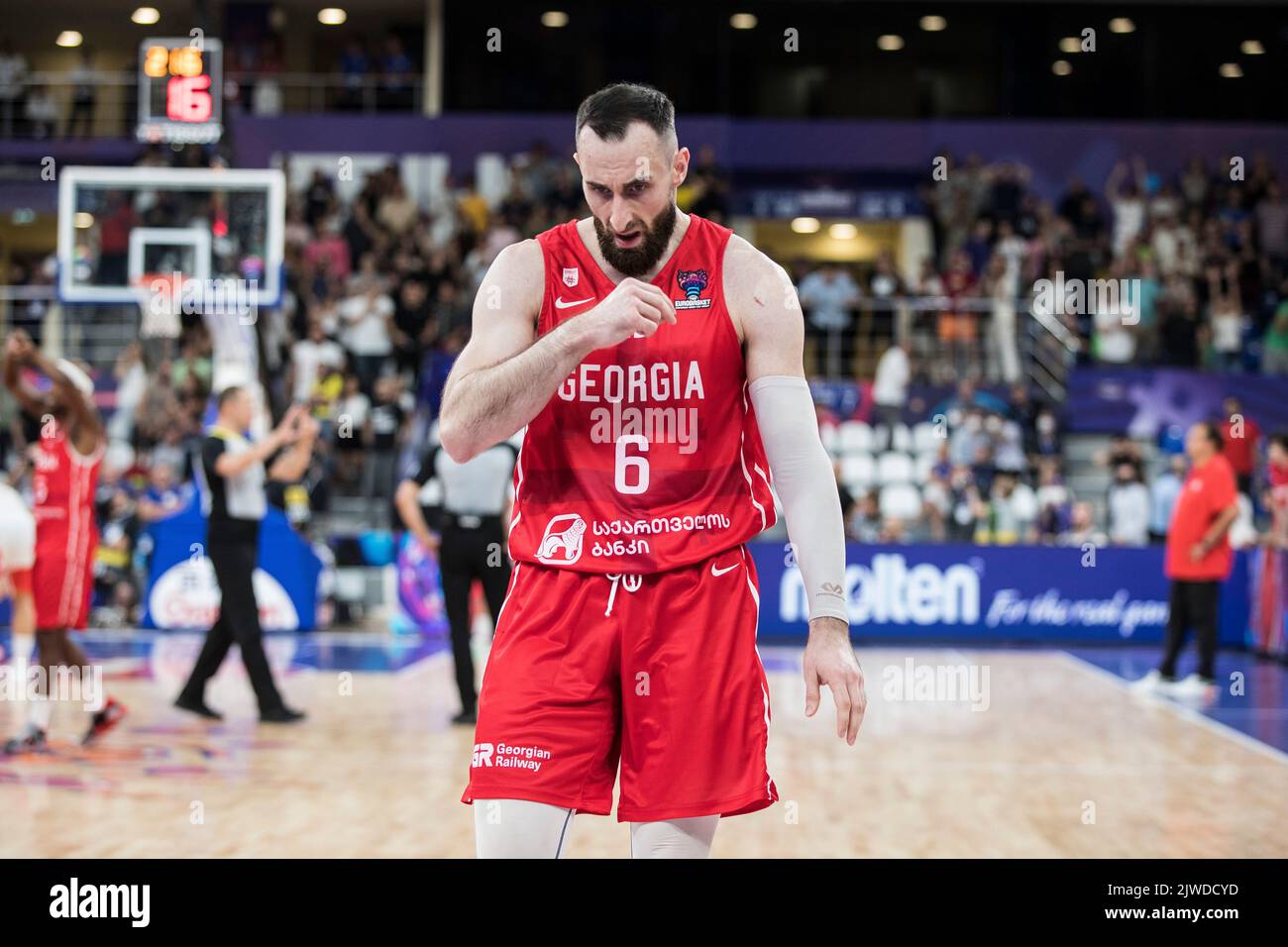 Tbilisi, Georgia, 4th September 2022. Kakhaber Jintcharadze of Georgia ...