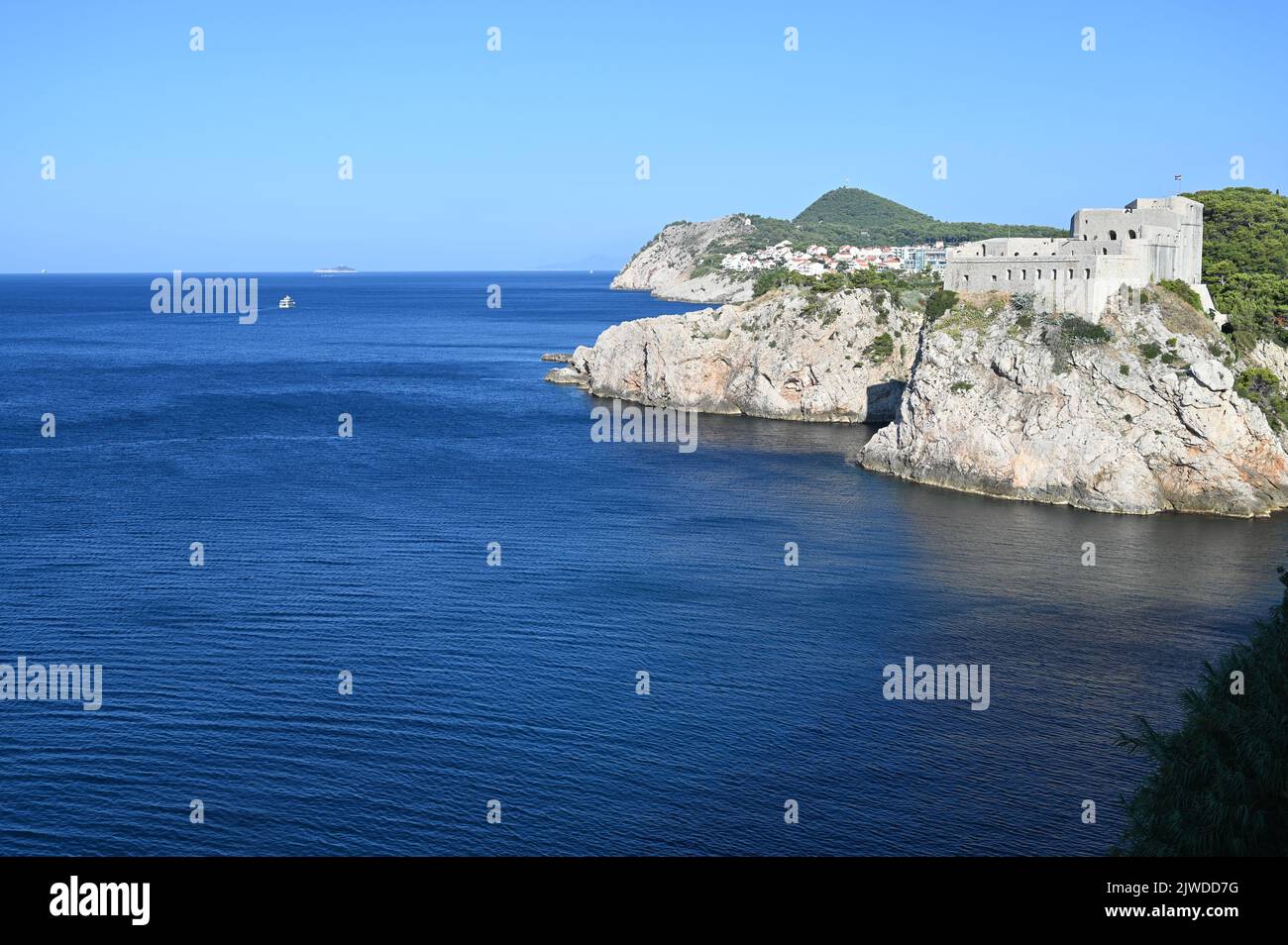 Fort Lovrijenac also known as the Red Keep in Game of Thrones Stock ...