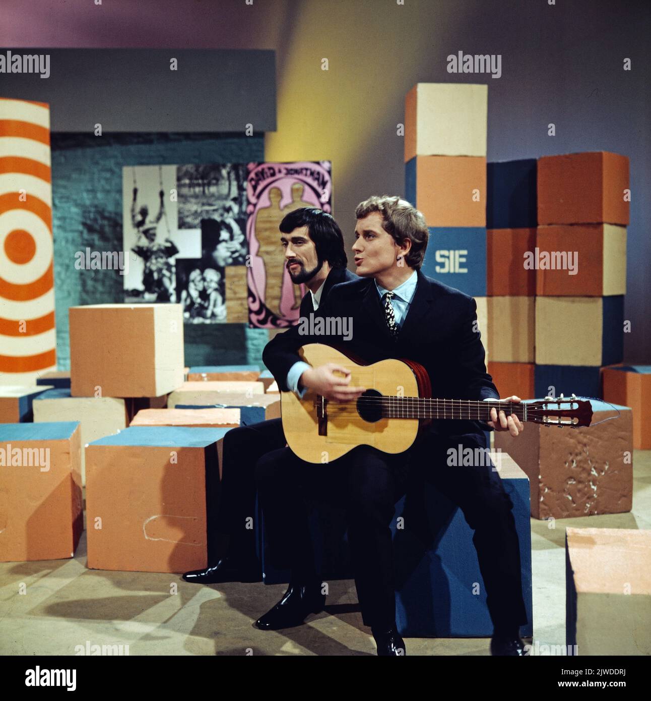 David and Jonathan, englisches Pop Duo, Roger Cook und Roger Greenaway ...