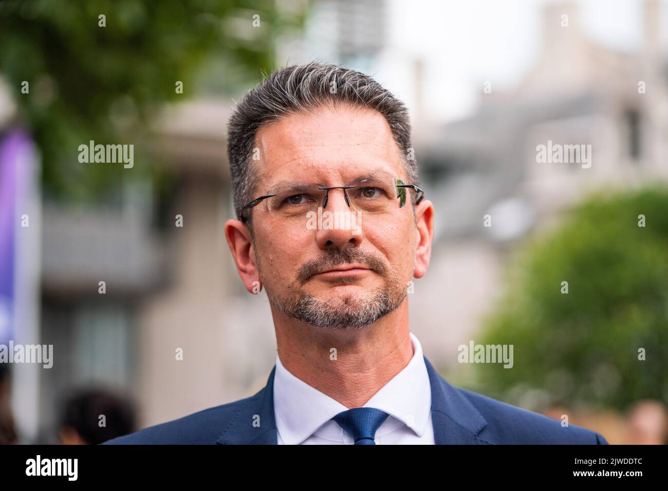 London UK. 5 September 2022. Steve Baker Conservative MP for Wycombe in ...