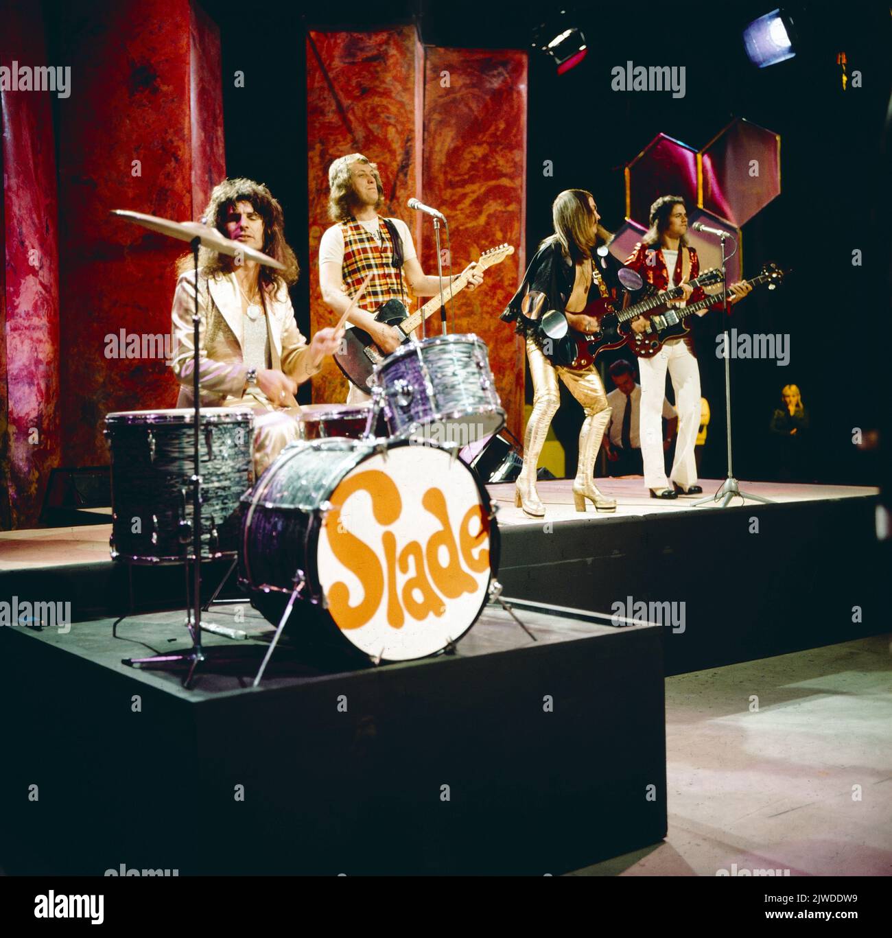 Slade, englische Glam Rock und Hard Rock Band, TV Auftritt in ...