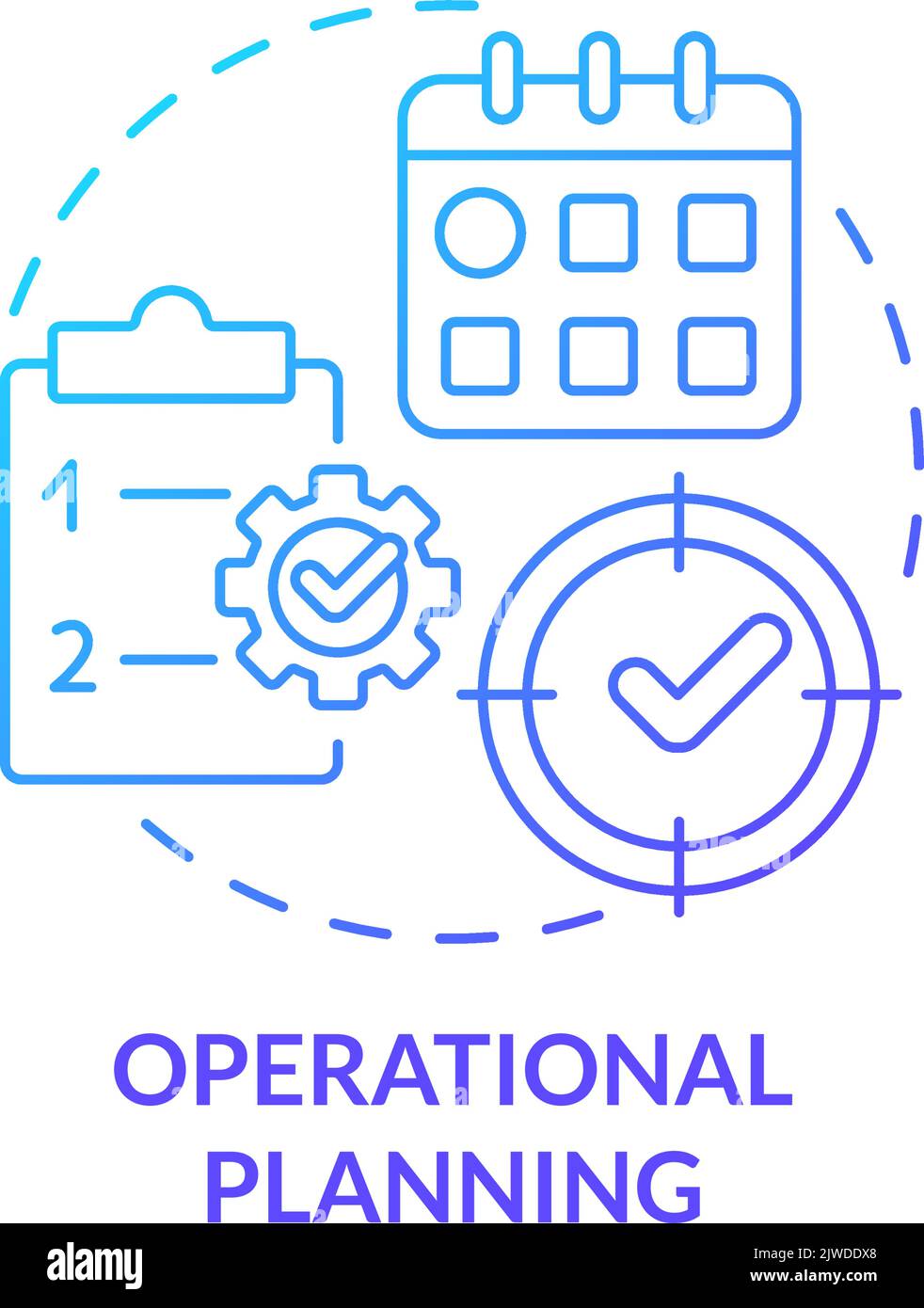Operational planning blue gradient concept icon Stock Vector Image ... Operational planning blue gradient concept icon Stock Vector Image ...