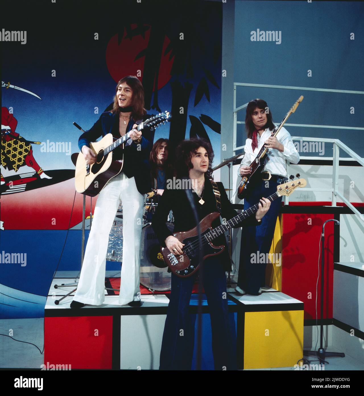 Smokie, britische Pop Rock Band, mit Sänger Chris Norman, TV Auftritt ...