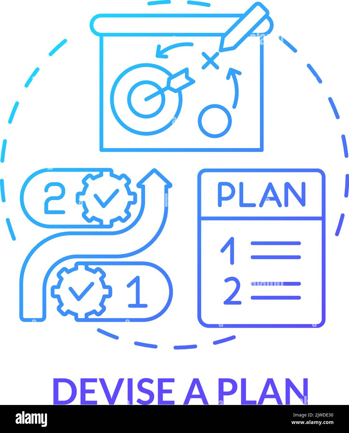 Devise plan blue gradient concept icon Stock Vector Image & Art - Alamy Devise plan blue gradient concept icon Stock Vector Image & Art - Alamy