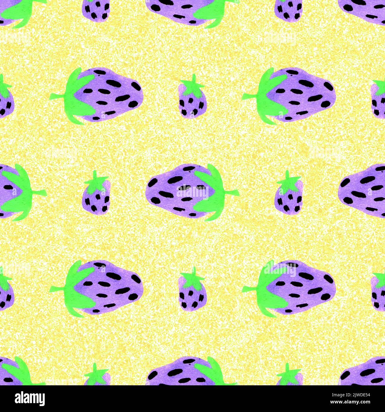 Bright strawberry vintage seamless pattern. Cottagecore retro summer ...