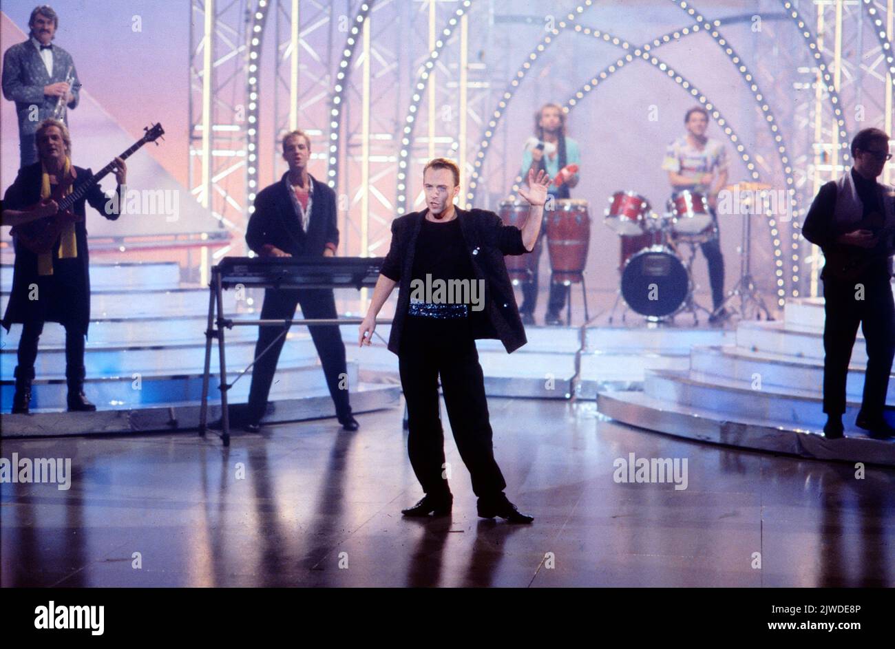 Trio Rio, deutsche Rock, Latin und Pop Gruppe, mit Sänger Peter Fessler ...