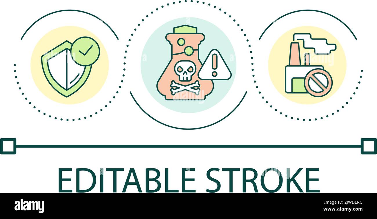 Management of hazardous waste loop concept icon Stock Vector Image ...