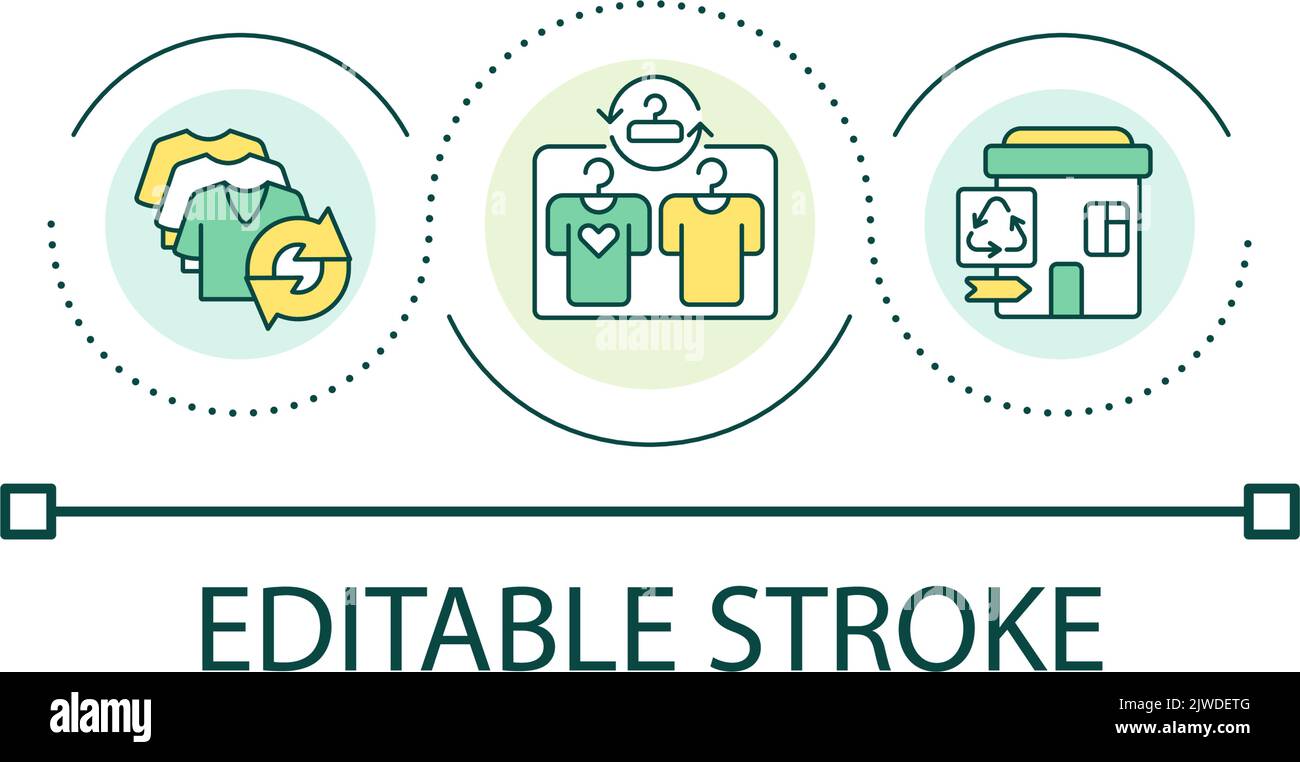 Secondhand recycling Stock Vector Images - Alamy