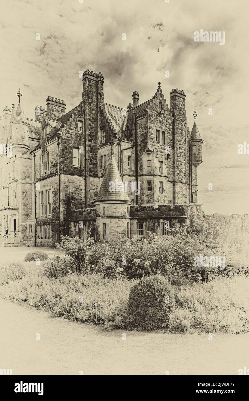 Stepped crenellated gables to front elevation hi-res stock photography ...