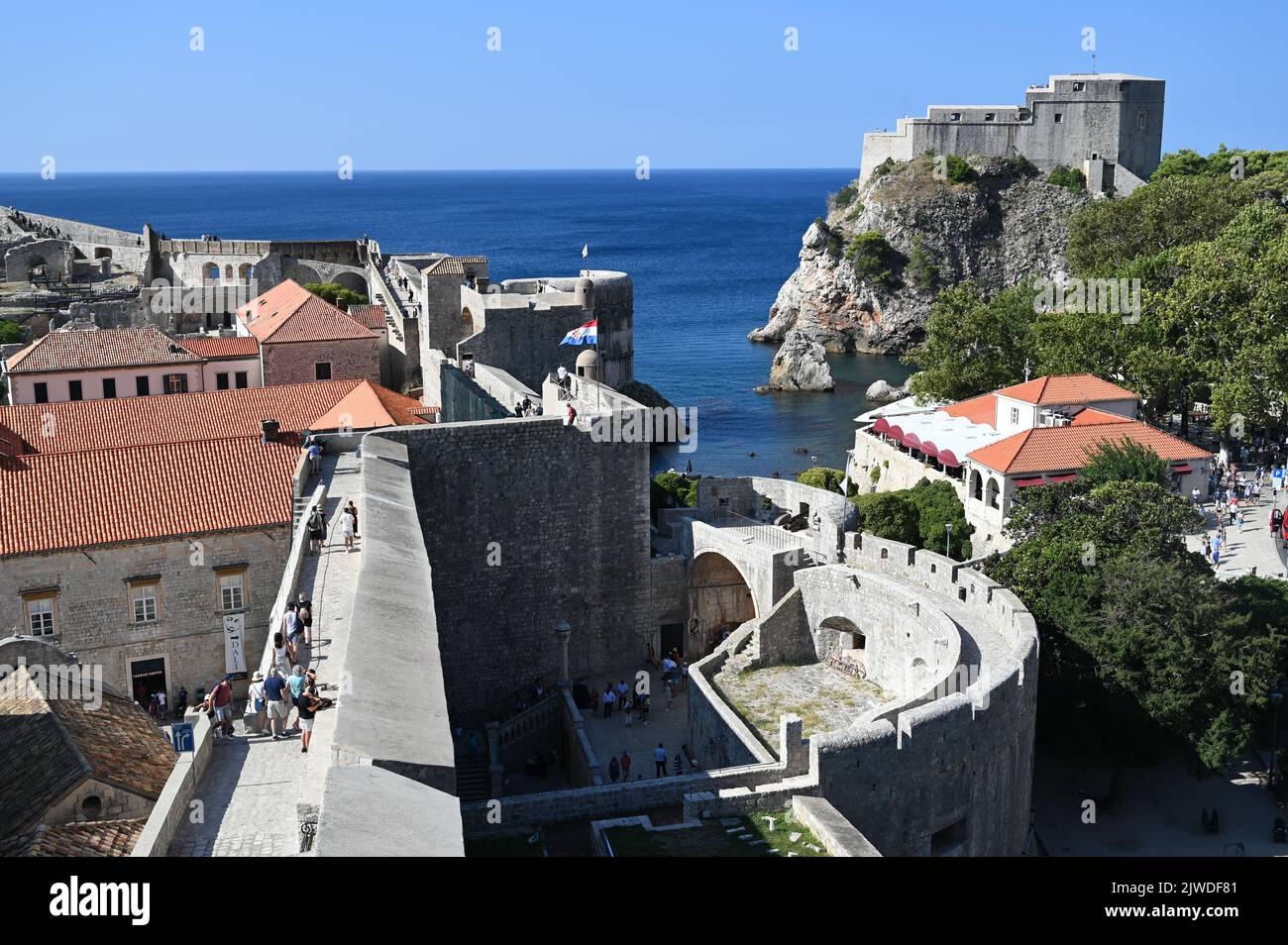 Fort Lovrijenac also known as the Red Keep in Game of Thrones Stock ...