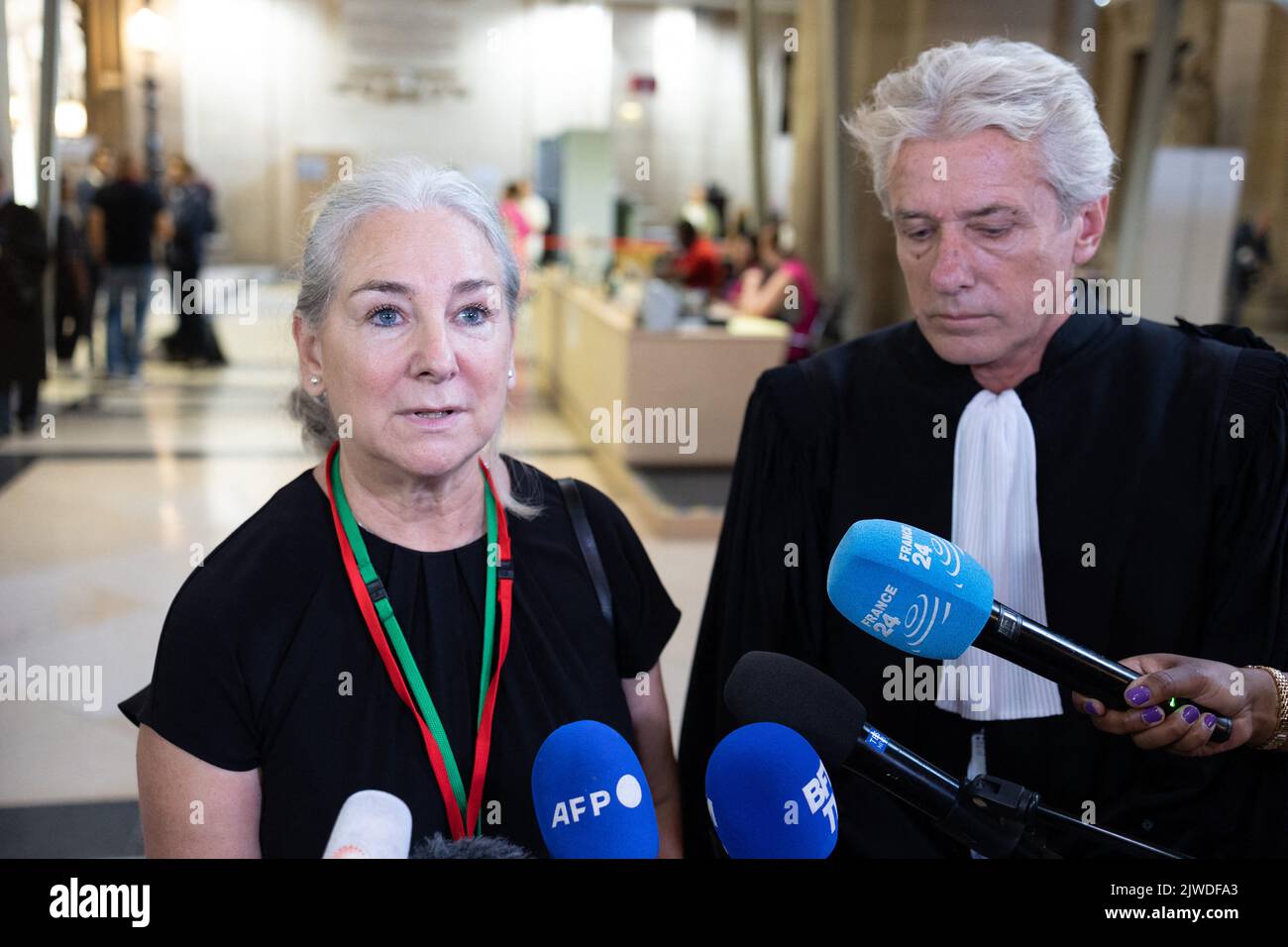 Mother of a victim and President of the Memorial des anges Anne Murris ...