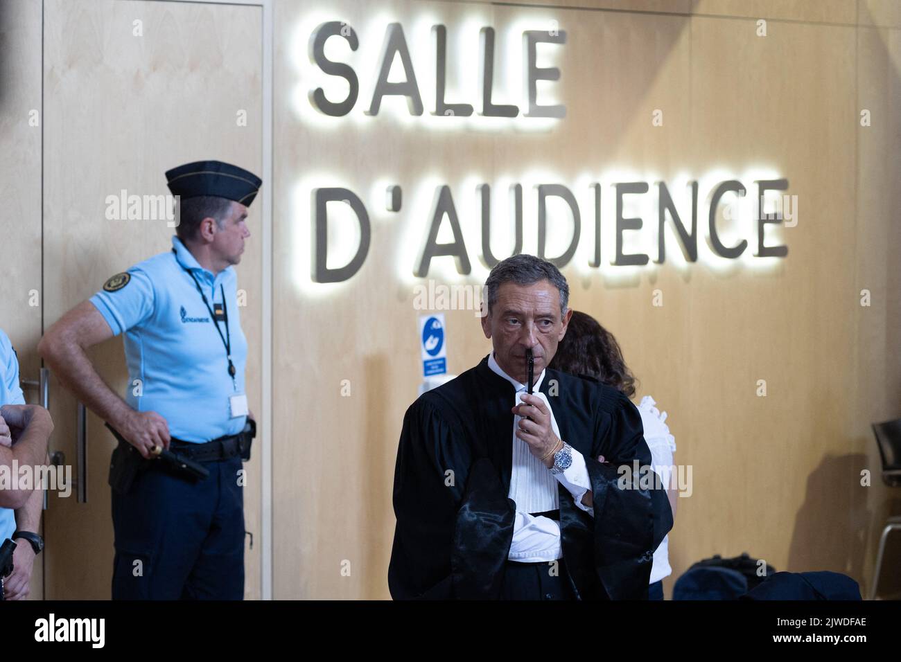 Lawyer Philippe Soussi at the courthouse before the start of the Nice ...
