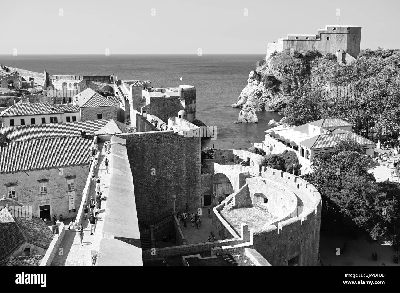 Fort Lovrijenac also known as the Red Keep in Game of Thrones Stock ...