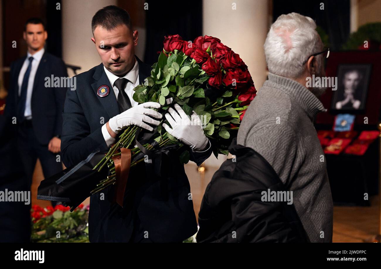 Farewell ceremony for the first President of the USSR Mikhail Gorbachev ...