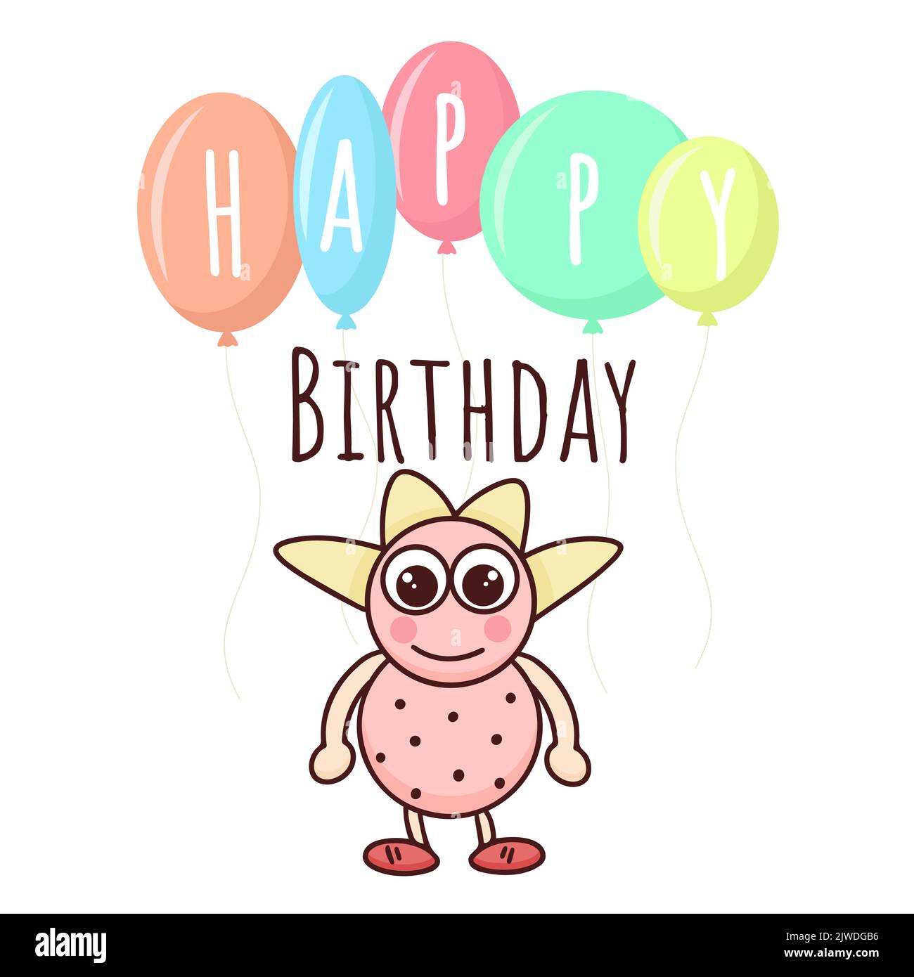 Happy birthday card vector vectors hi-res stock photography and images ...