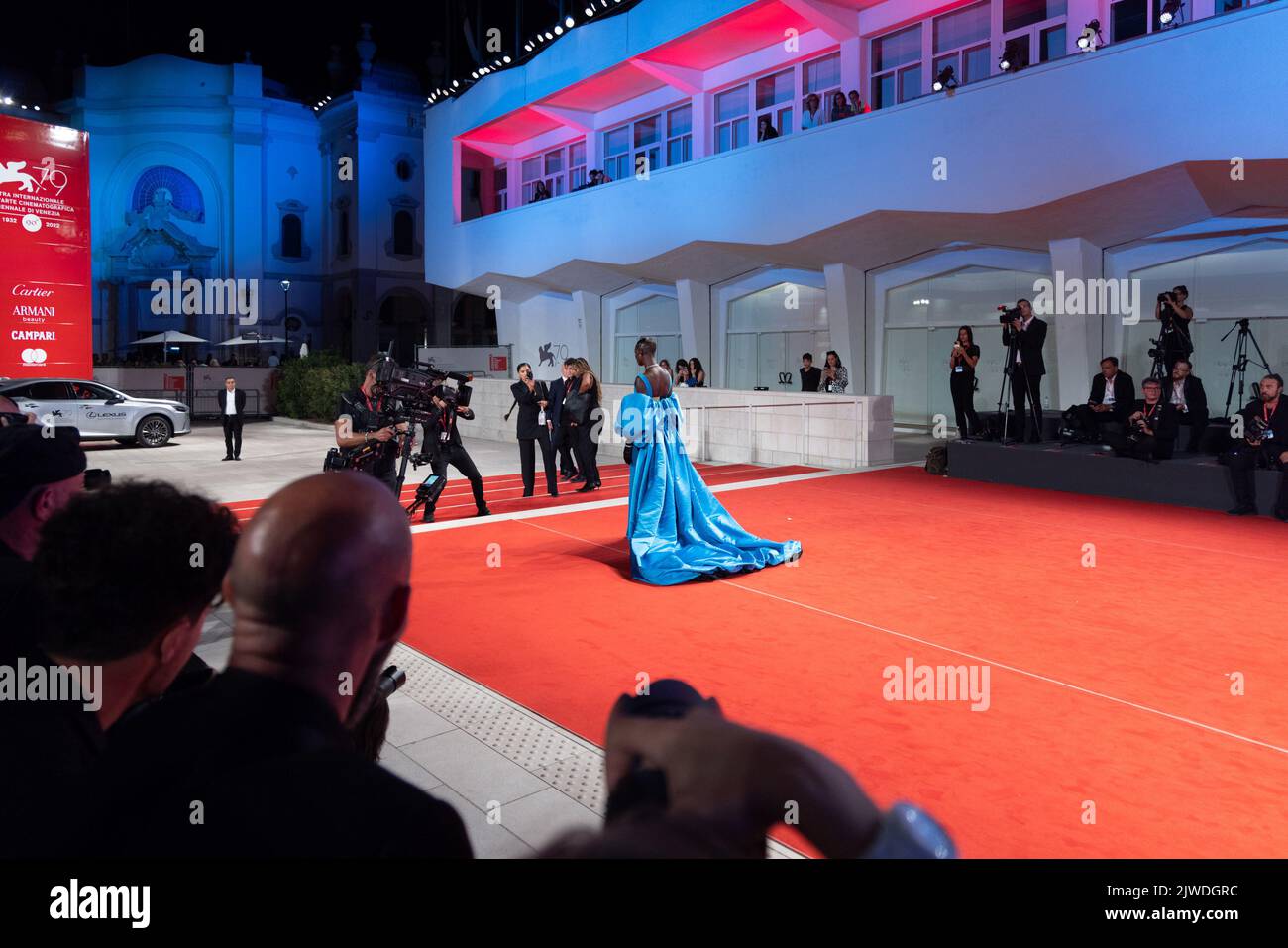 Jodie Turner-Smith attends "The Whale" red carpet at the 79th Venice ...