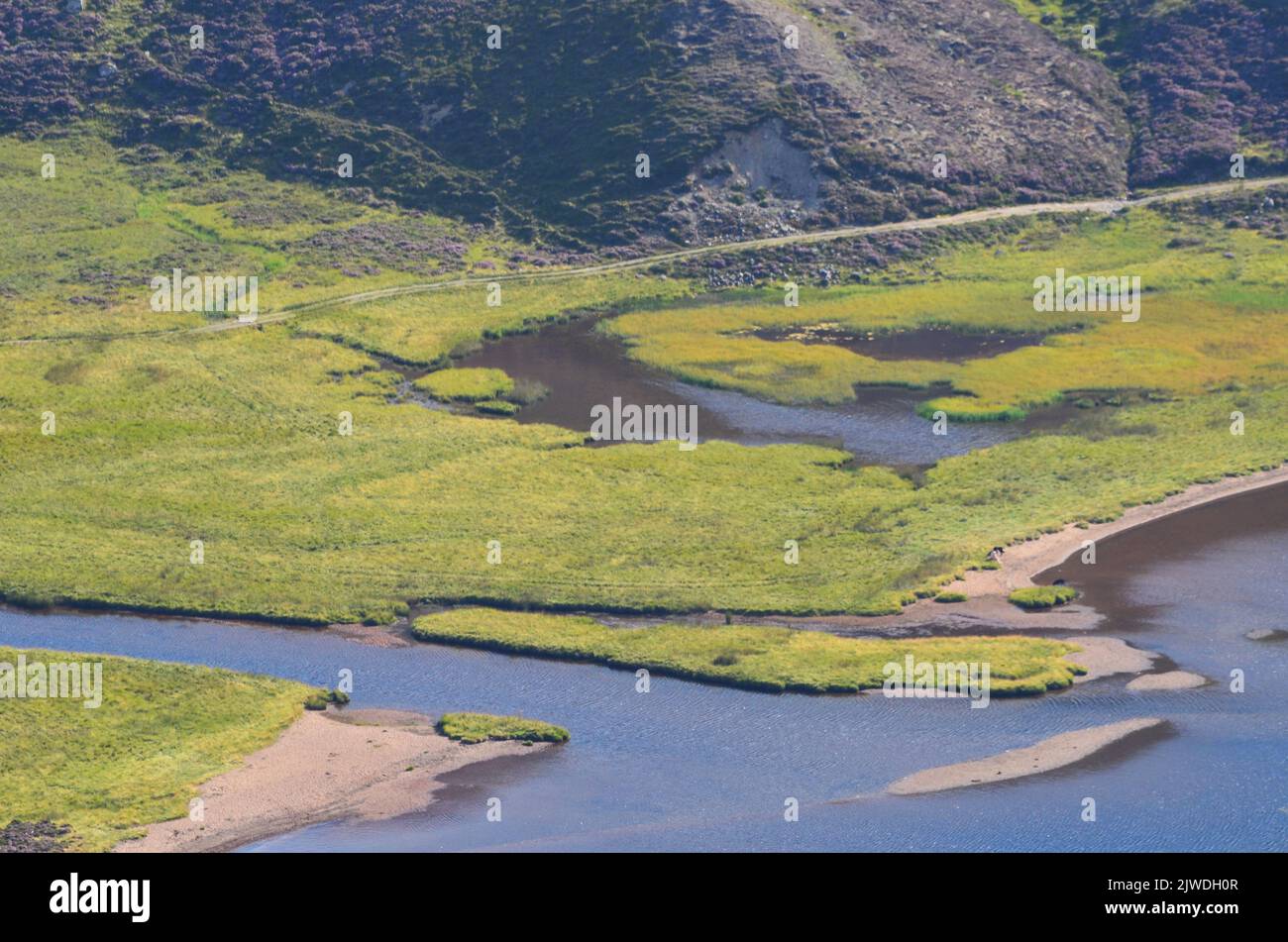 Loch Callater near Braemar, The Cairngorms national park, Scotland ...