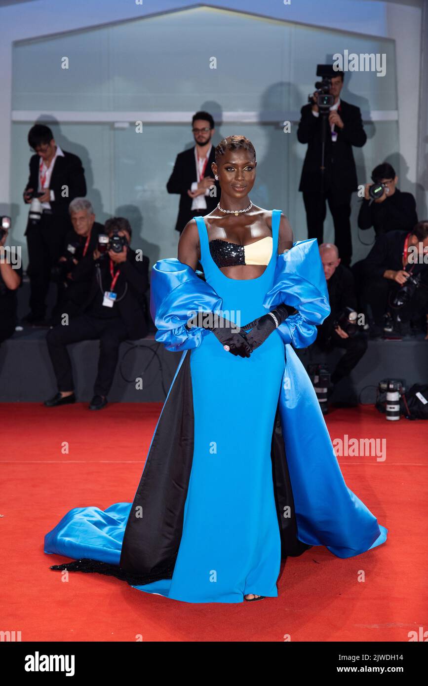 Jodie Turner-Smith attends "The Whale" red carpet at the 79th Venice ...
