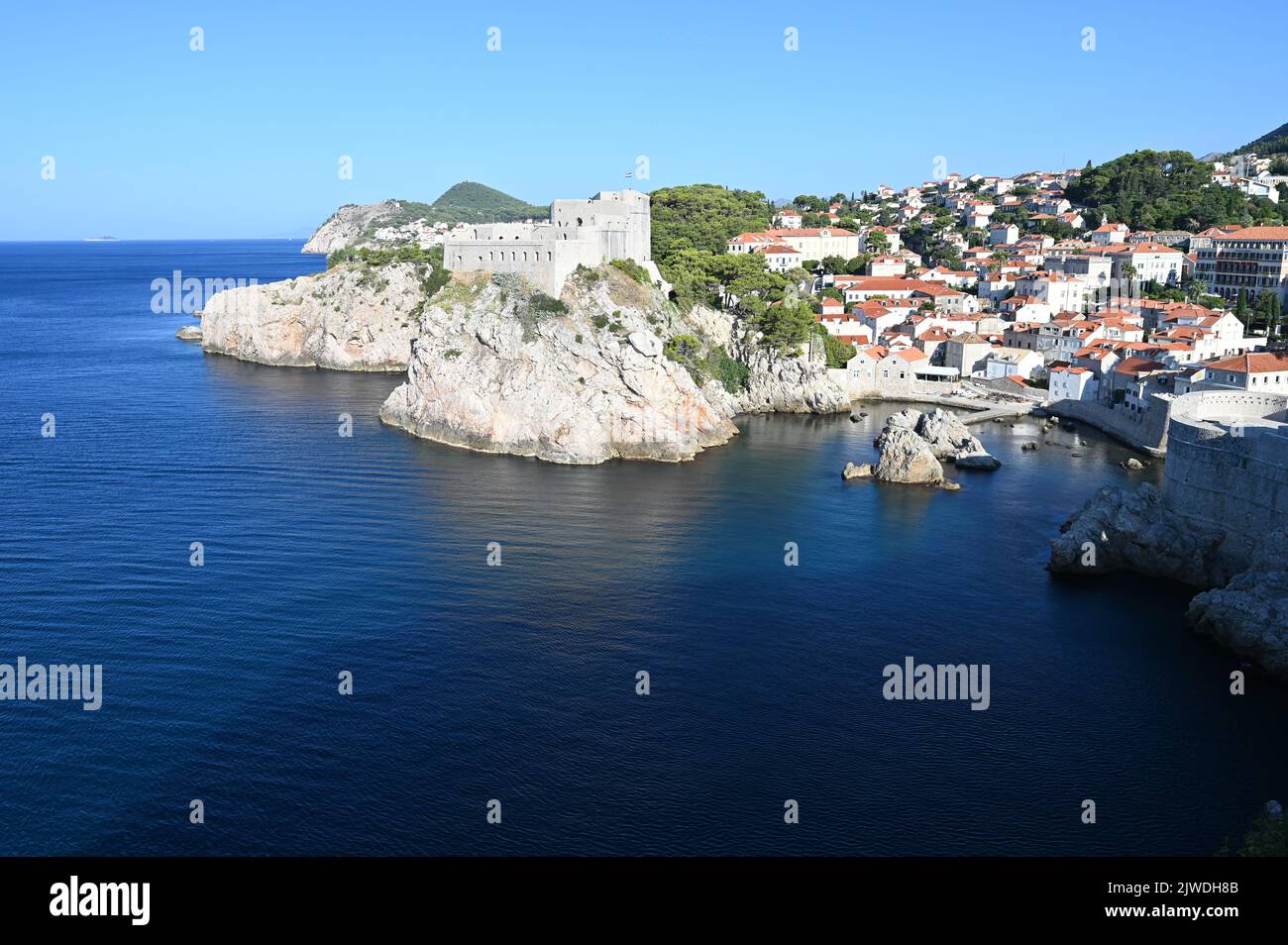 Fort Lovrijenac also known as the Red Keep in Game of Thrones Stock ...