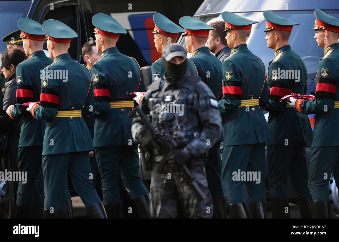 Farewell ceremony for the first President of the USSR Mikhail Gorbachev ...