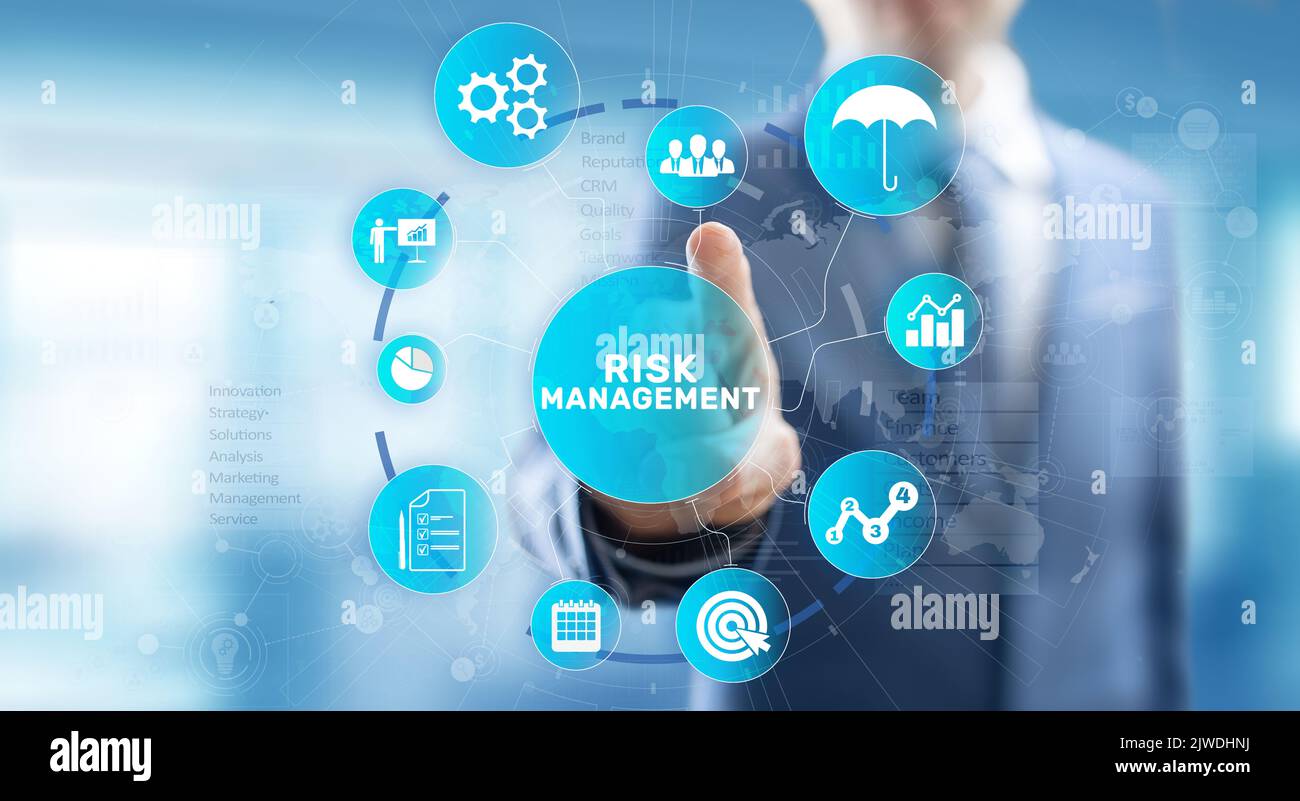 Risk management forecasting evaluation financial business concept on ...