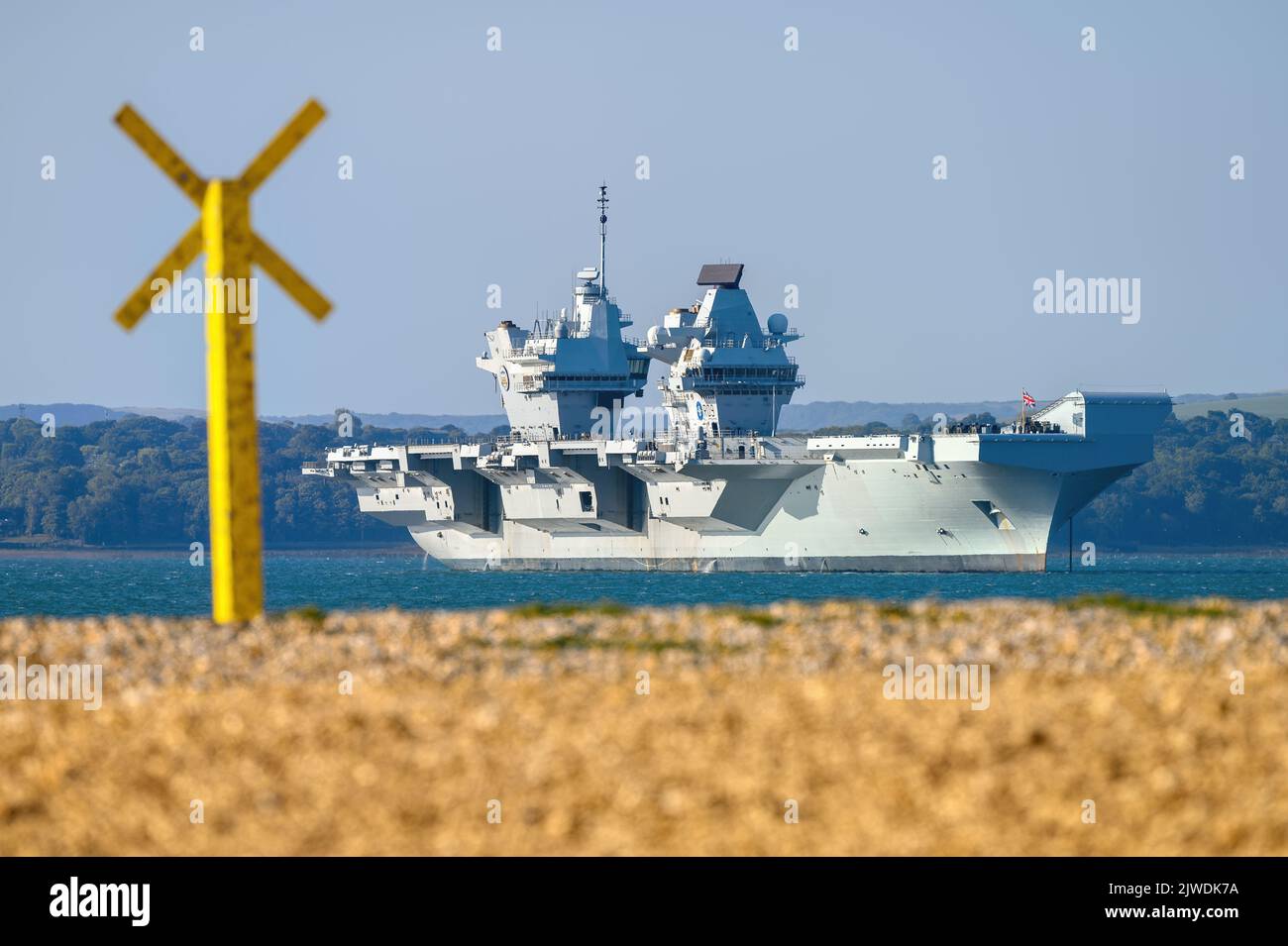 The Royal Navy Queen Elizabeth class aircraft carrier HMS Prince of ...