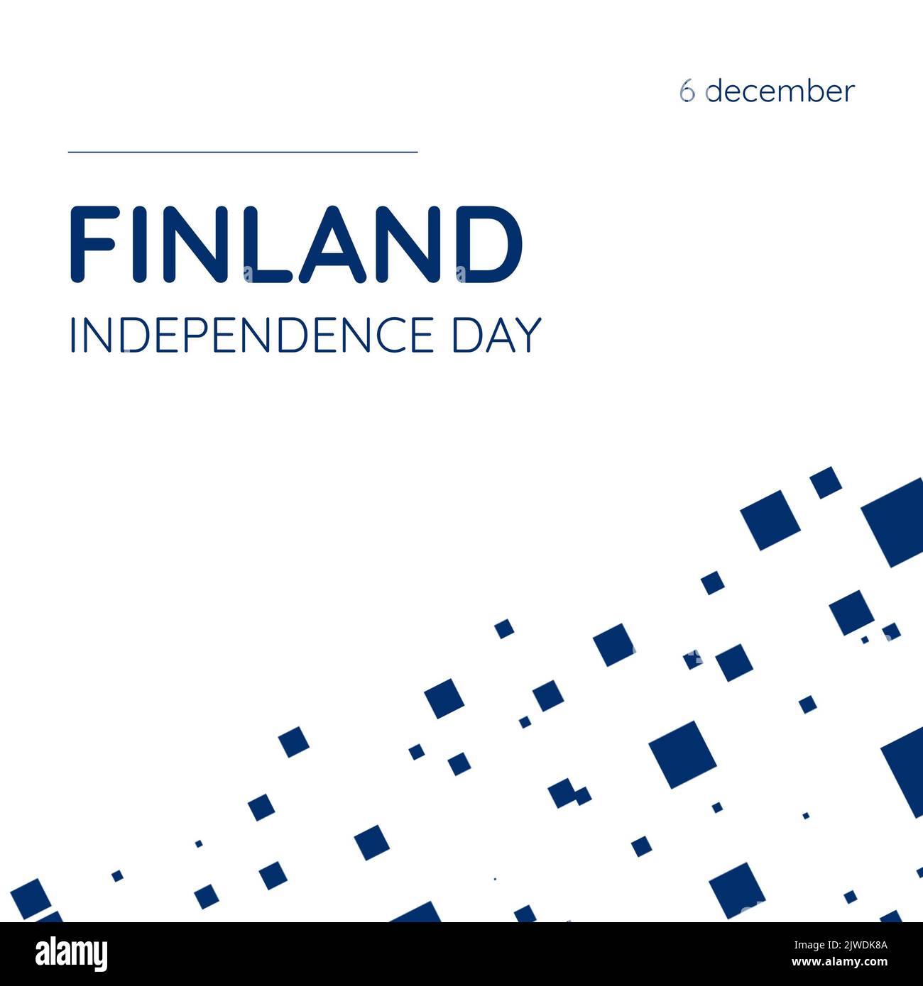 Illustration of 6 december and finland independence day text with ...