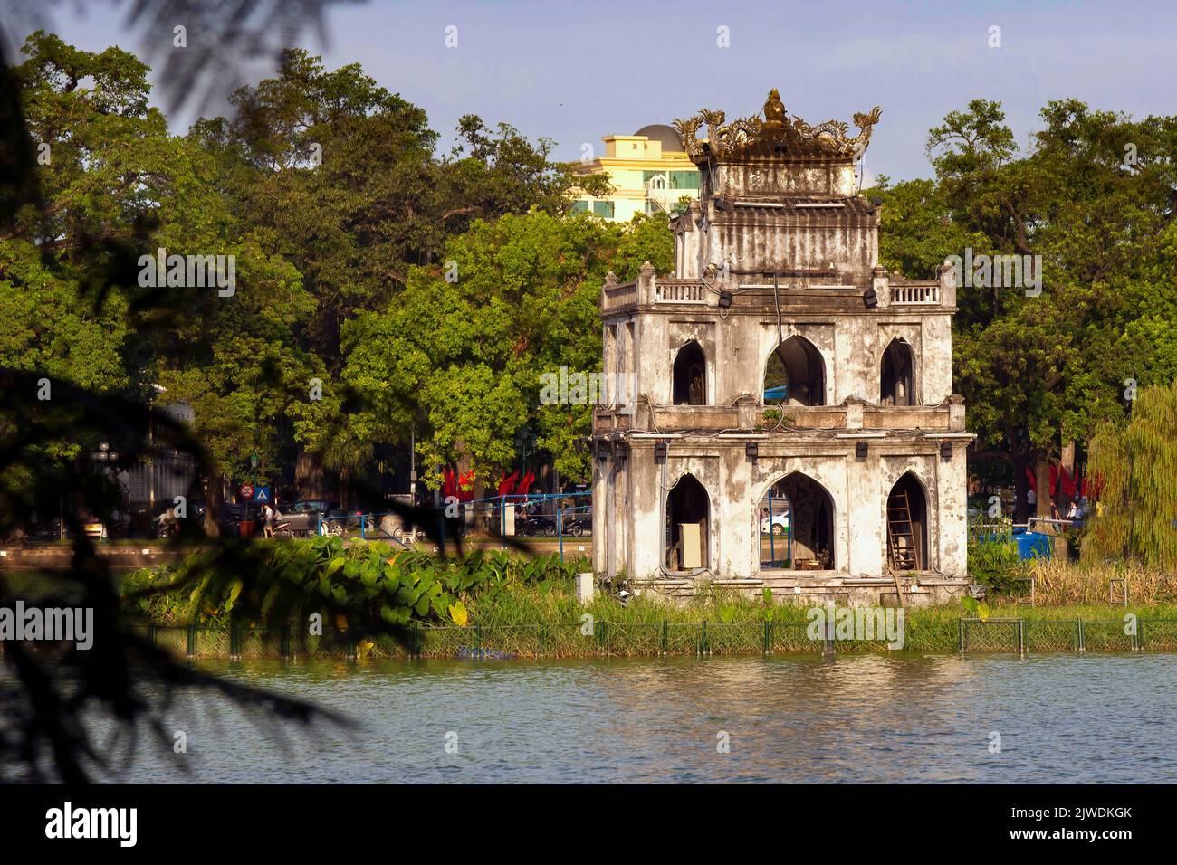 Turtle Tower, Hoan Kiem Lake, Hanoi, Vietnam Stock Photo - Alamy