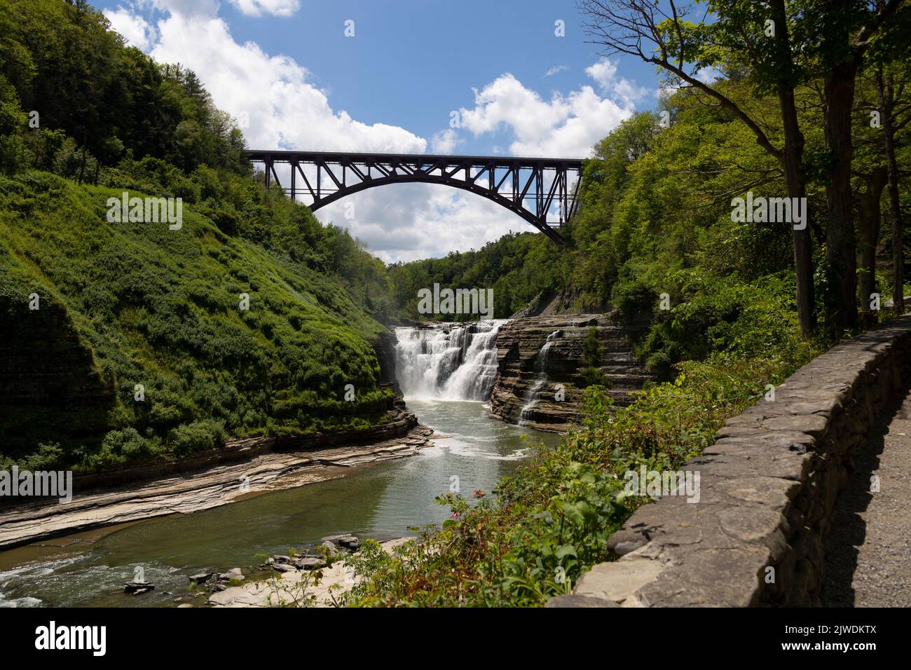 High Falls Letchworth Train Trestle Getting The Shot – Lighting The