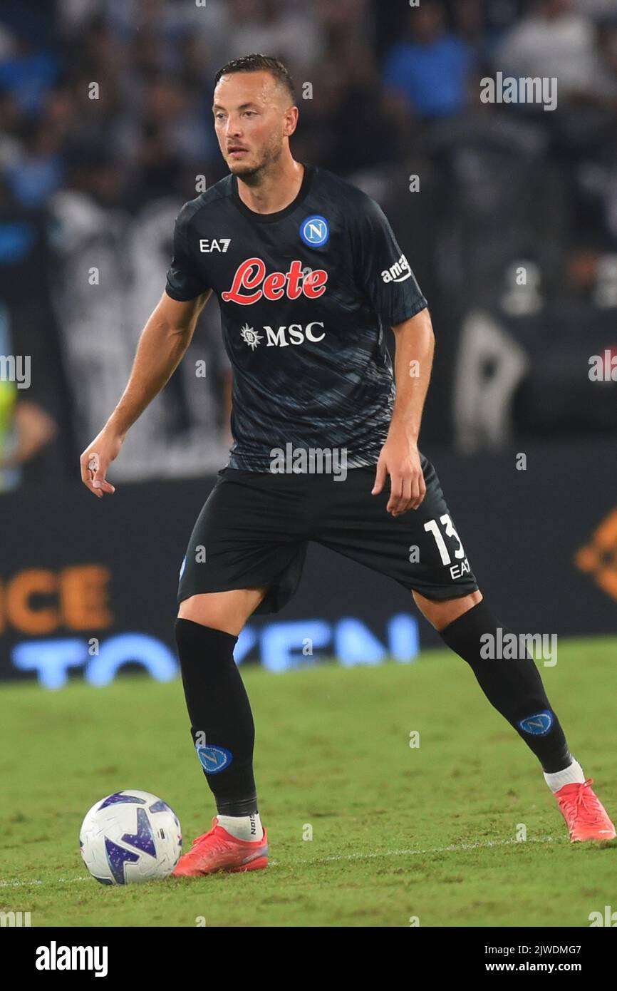 Amir Rrahmani of SSC Napoli in action during the Serie A match between ...