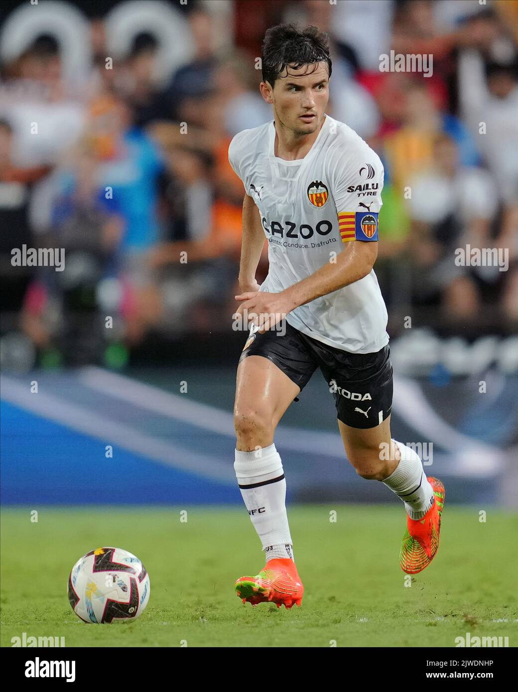 Hugo Guillamon of Valencia CF during the La Liga match between Valencia ...