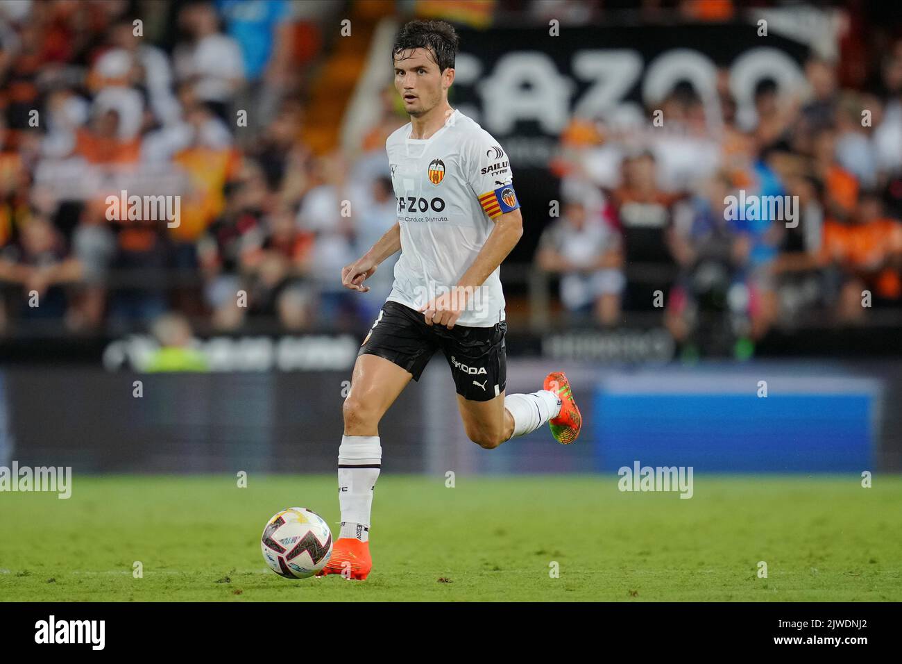 Hugo Guillamon of Valencia CF during the La Liga match between Valencia ...