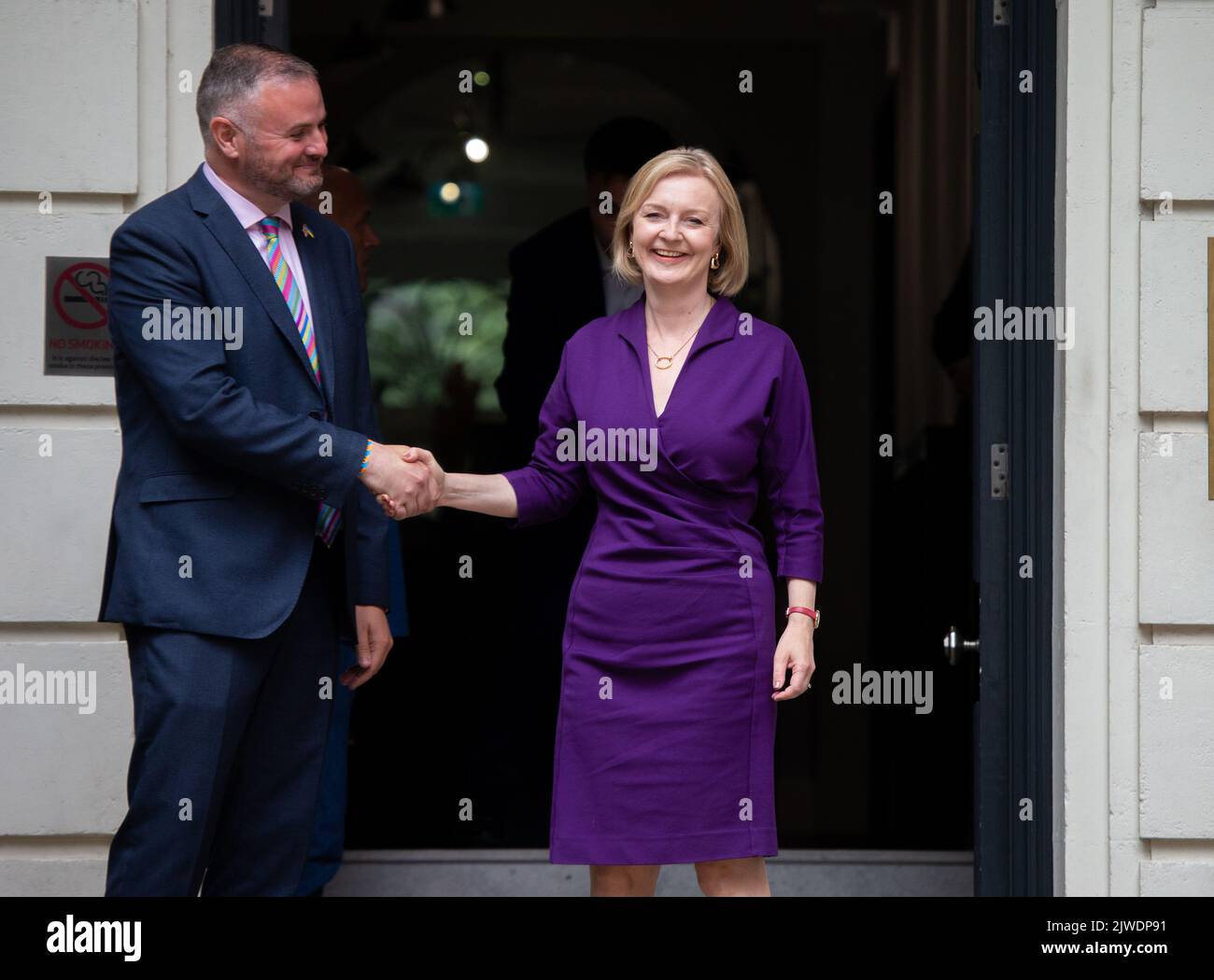 London, England, UK. 5th Sep, 2022. LIZ TRUSS is seen arriving at ...