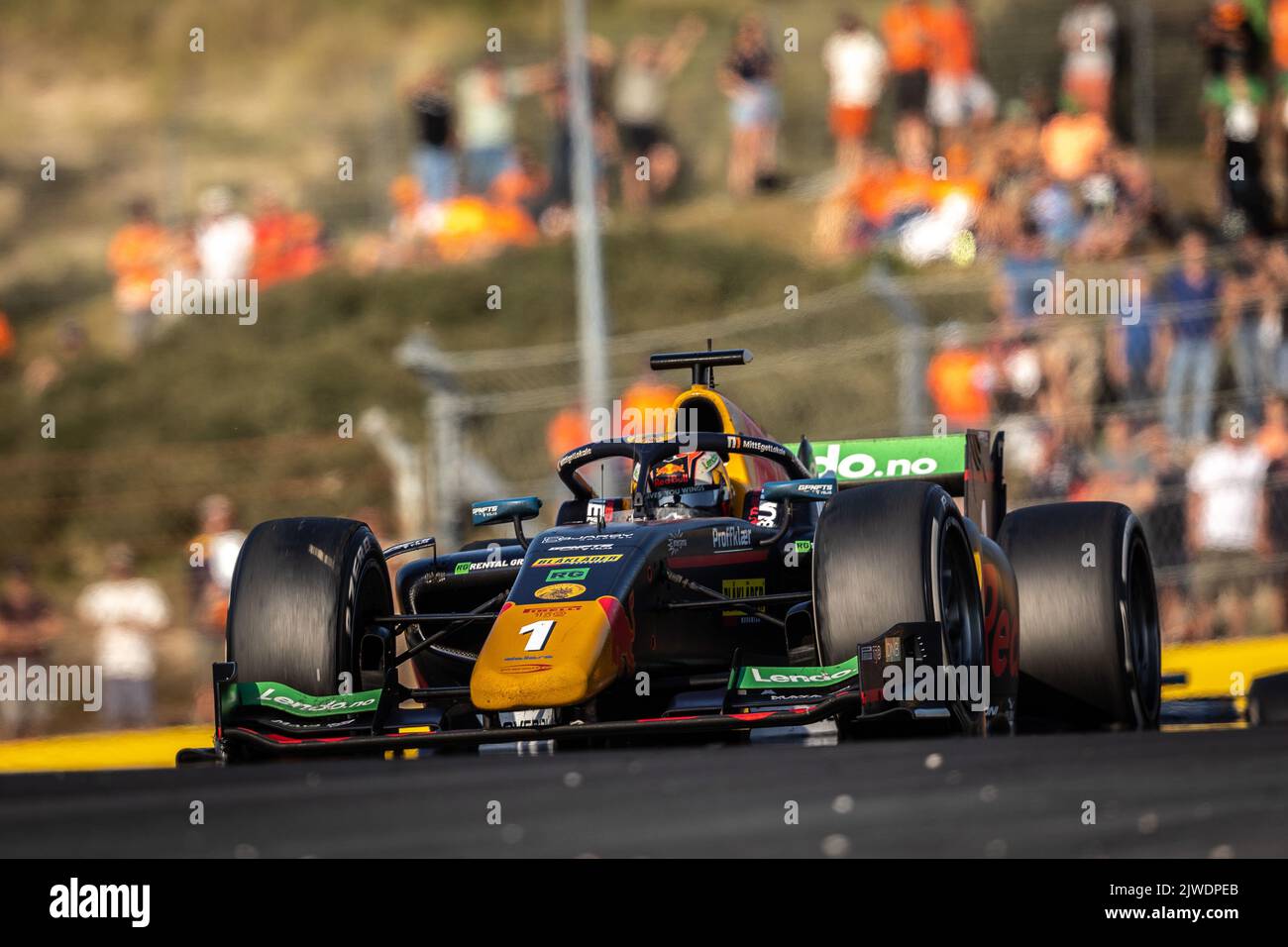 01 HAUGER Dennis (nor), Prema Racing, Dallara F2, action during the ...