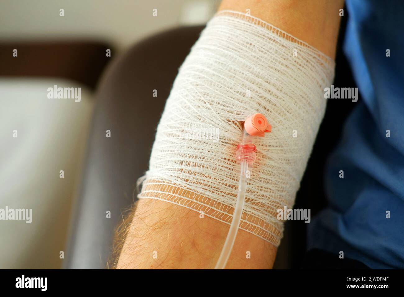 peripheral venous catheter with a dr Stock Photo - Alamy