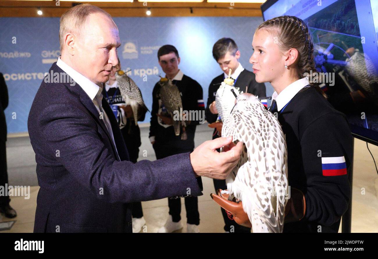 September 5 2022 Russia Kamchatka Territory Russian President Vladimir Putin Visits The