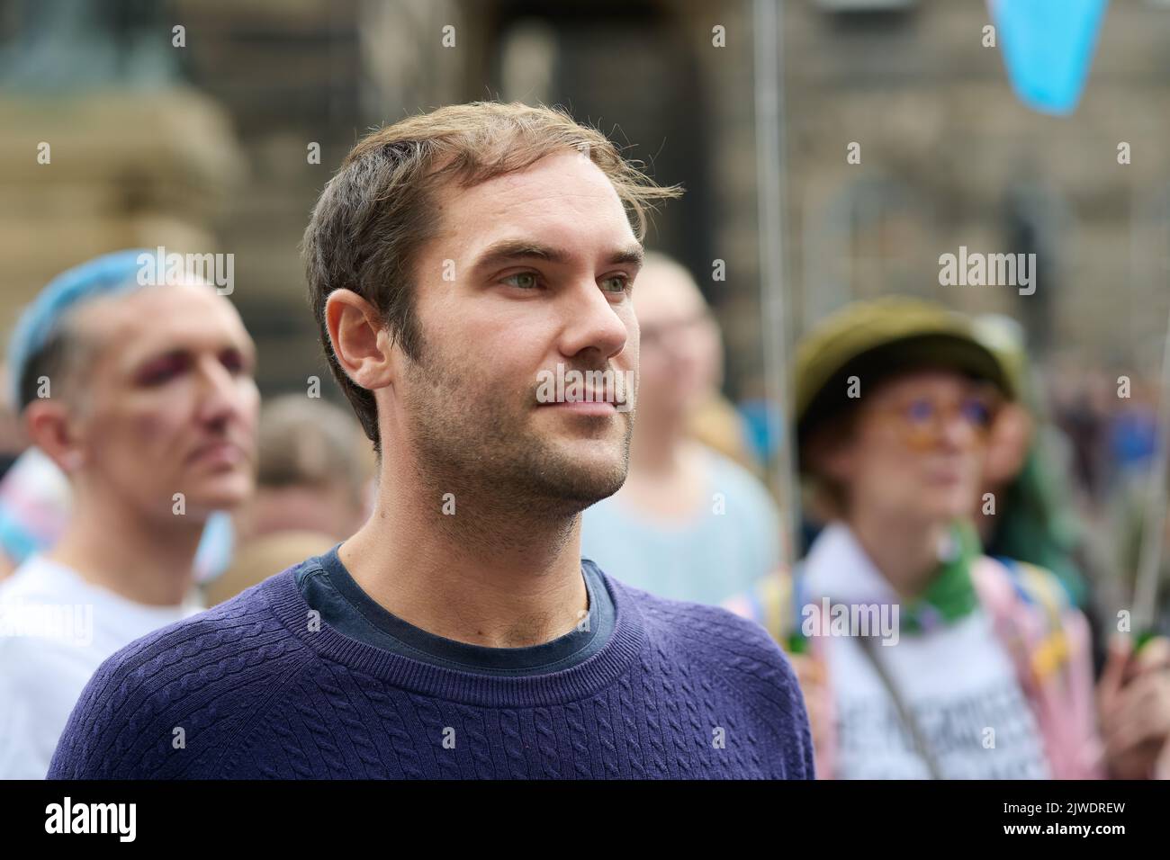 Edinburgh Scotland, UK 05 September 2022. SNP Councillor Adam McVey ...