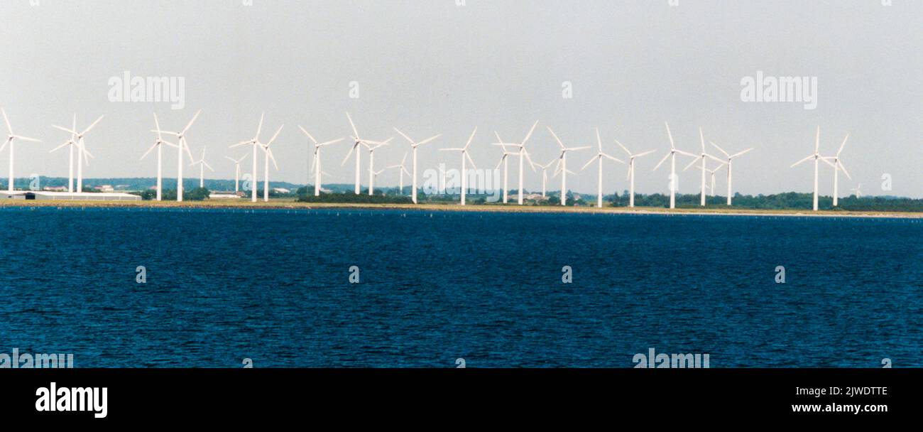 Denmark Jylland wind power at shorelines Stock Photo - Alamy