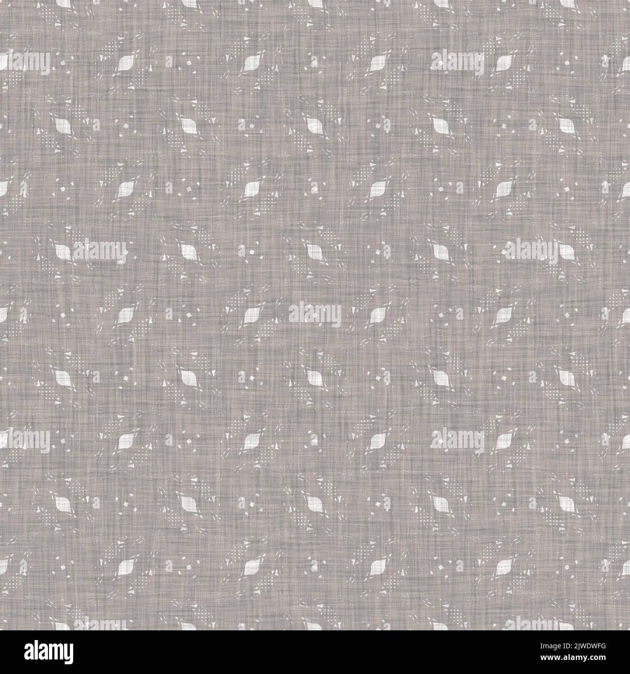 French grey irregular mottled linen seamless pattern. Tonal country ...