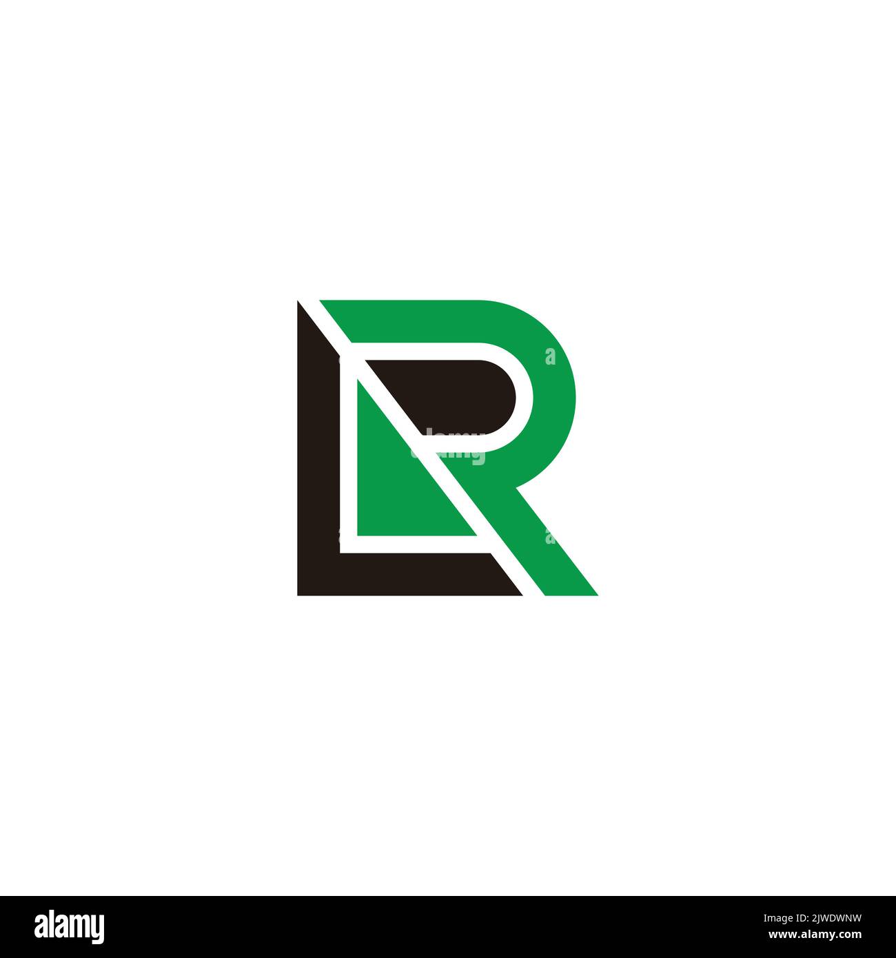 letter lr colorful geometric simple logo vector Stock Vector Image ...