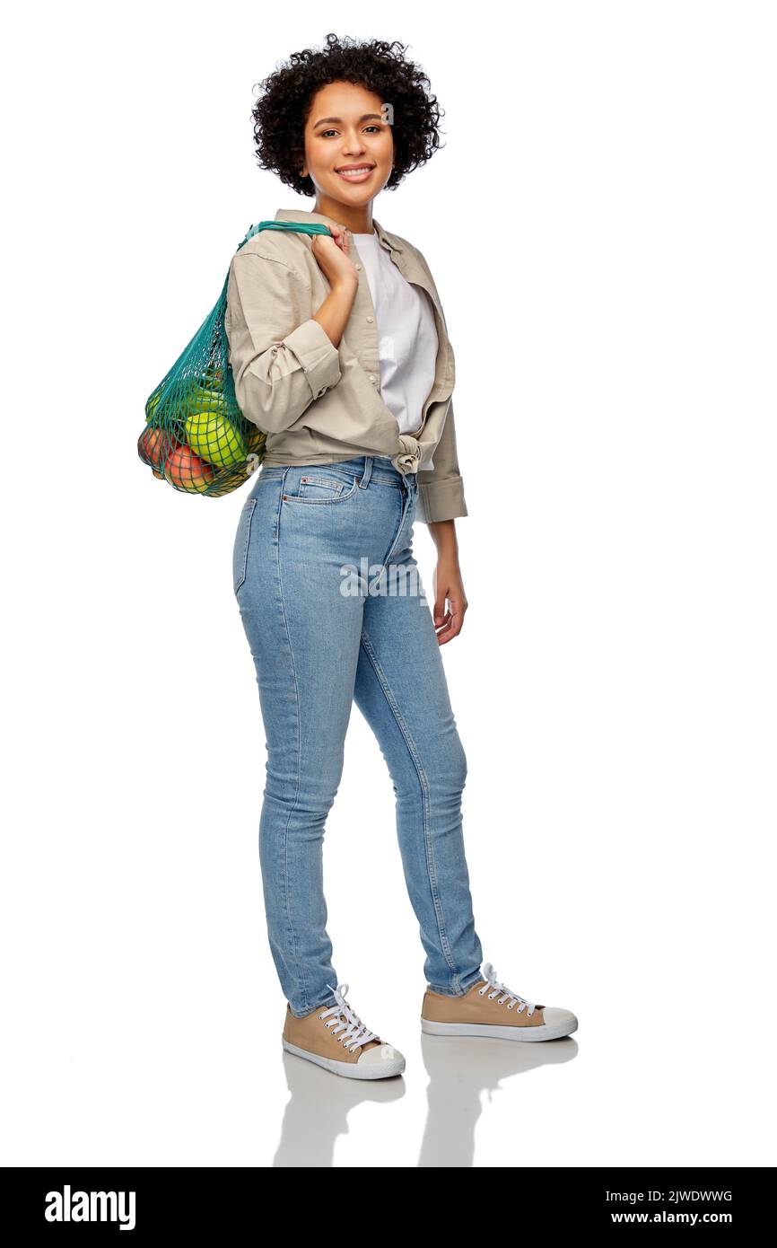 Woman in fruit market Cut Out Stock Images & Pictures - Alamy